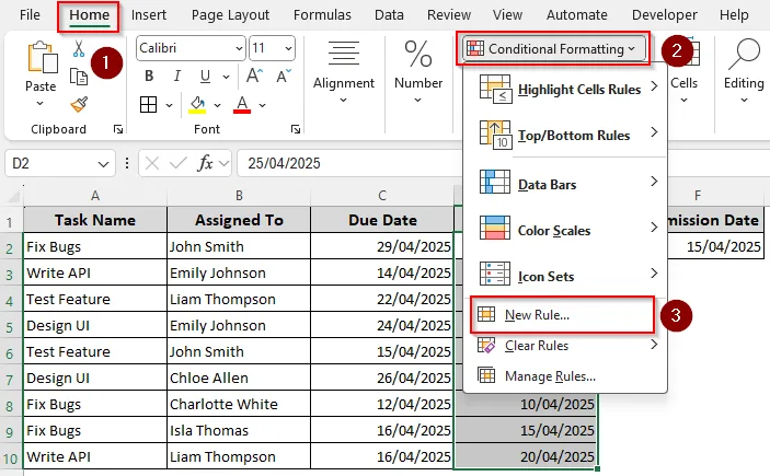 Excel Conditional Formatting Based on a Date in Another Cell | Excel ...