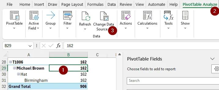 How to Change Pivot Table Data Source in Excel | Excel Insider