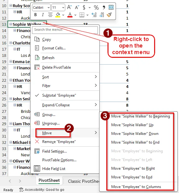 How to Sort a Pivot Table Manually in Excel (3 Different Ways) | Excel ...